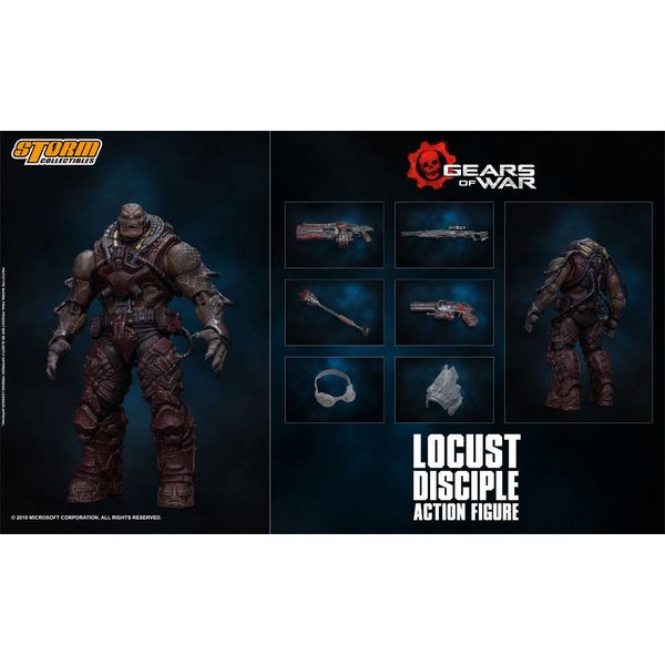 Locust Disciple Figure Gears of War | Kurogami